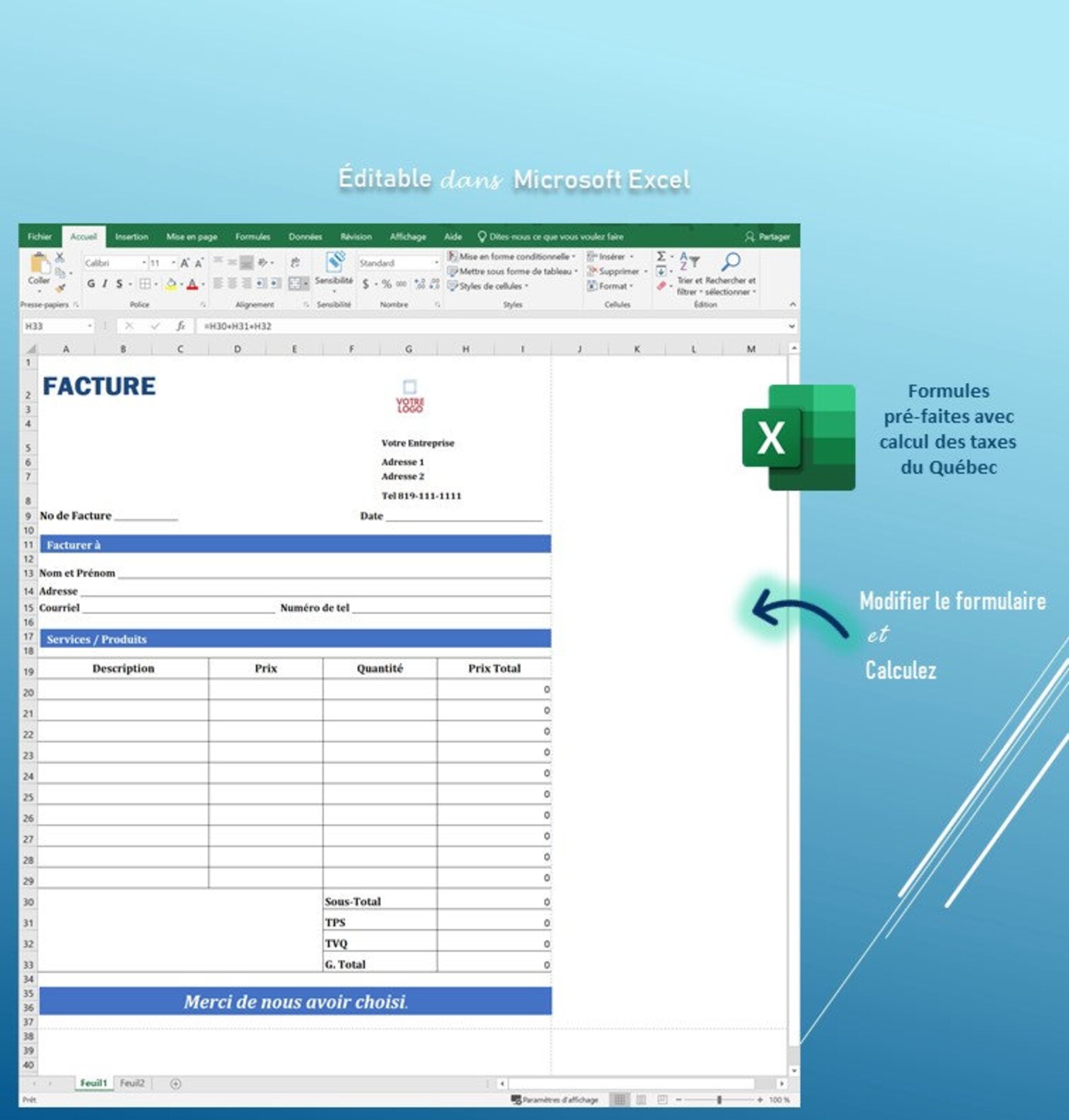 Printable Invoice. Invoice Form. Word Invoice. Excel Invoice. PDF ...