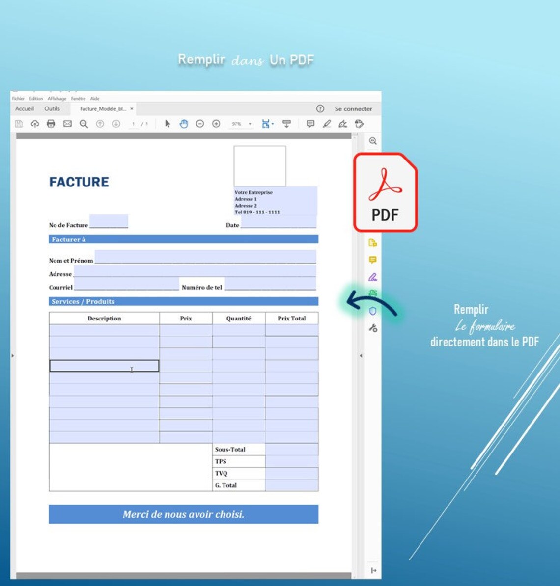 Printable Invoice. Invoice Form. Word Invoice. Excel Invoice. PDF ...