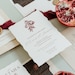 Pomegranate Wedding Invitation Template, Al Fresco Wedding, With RSVP ...