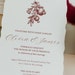Pomegranate Wedding Invitation Template, Al Fresco Wedding, With RSVP ...