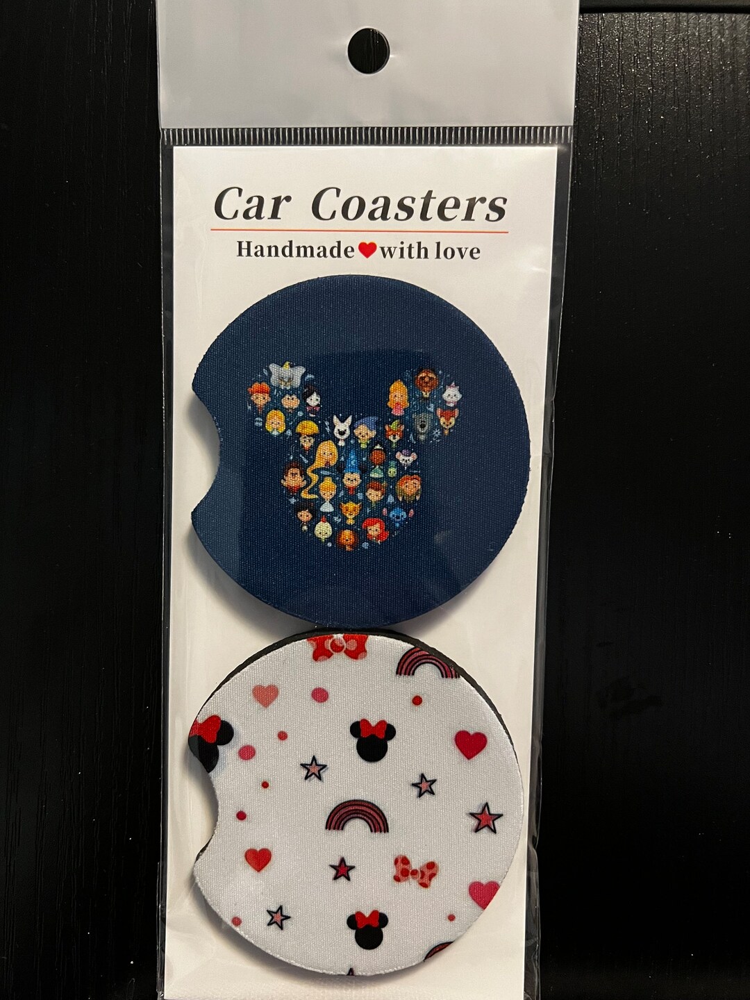 Disney Themed Car Coasters-set of 2 - Etsy