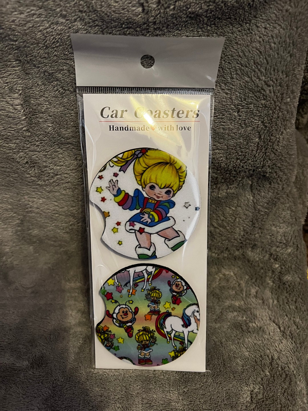 Rainbow Brite Themed Car Coasters-set of 2 - Etsy