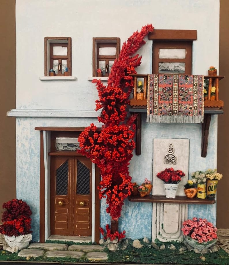Collectable Handmade Miniature Turkish House Bodrumgift by Mehmet Akif ...