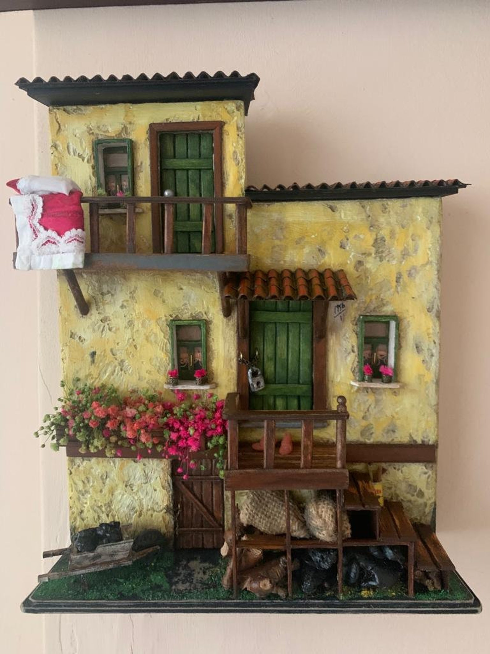 Collectable Handmade Miniature Triplex Turkish House Gift by Mehmet ...