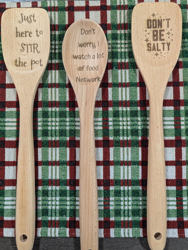 Personalized Engraved Wooden Spoon - Etsy