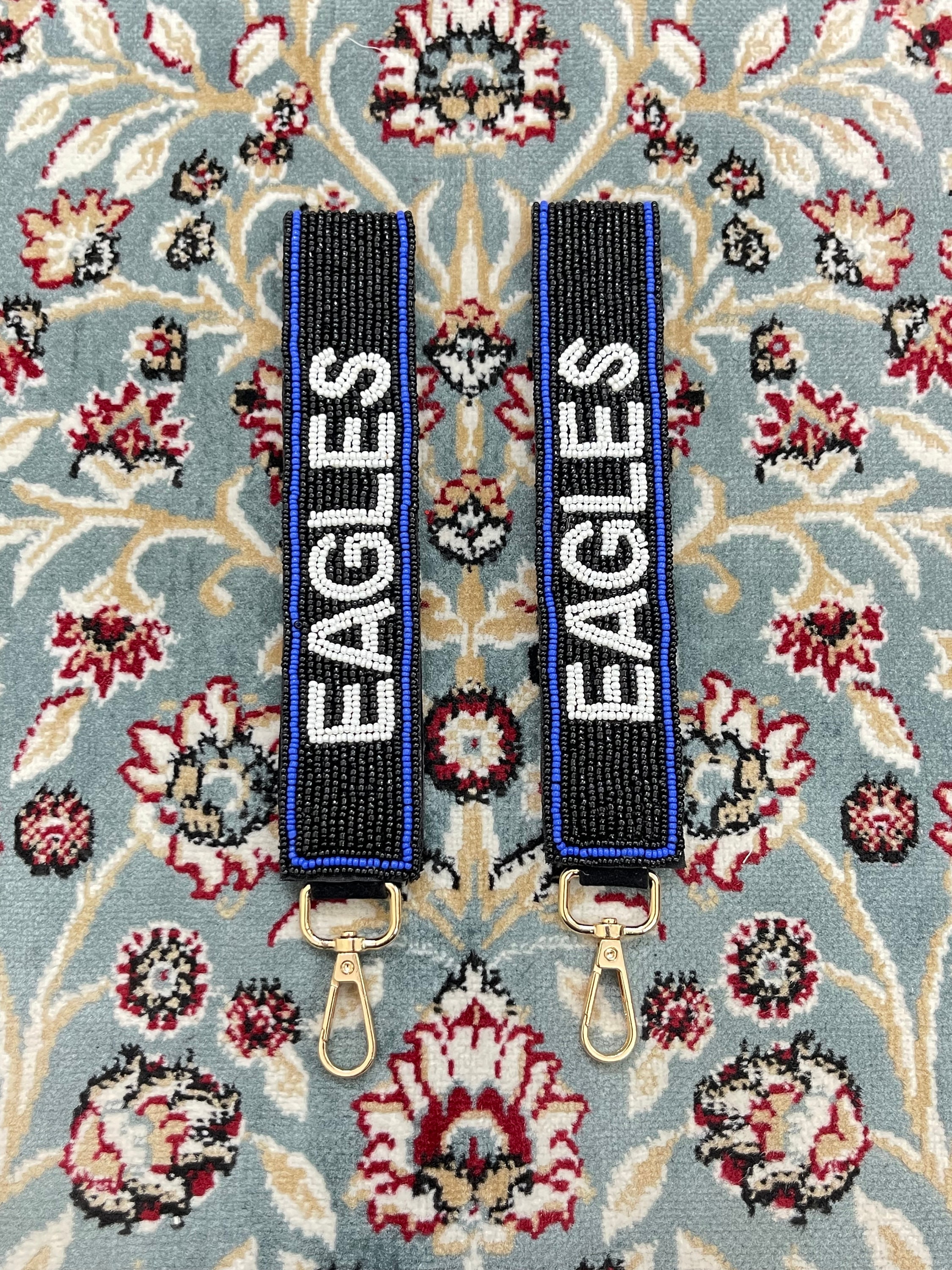 Beaded Purse Straps, Custom Beaded Straps, Beaded Coin Purse, College ...