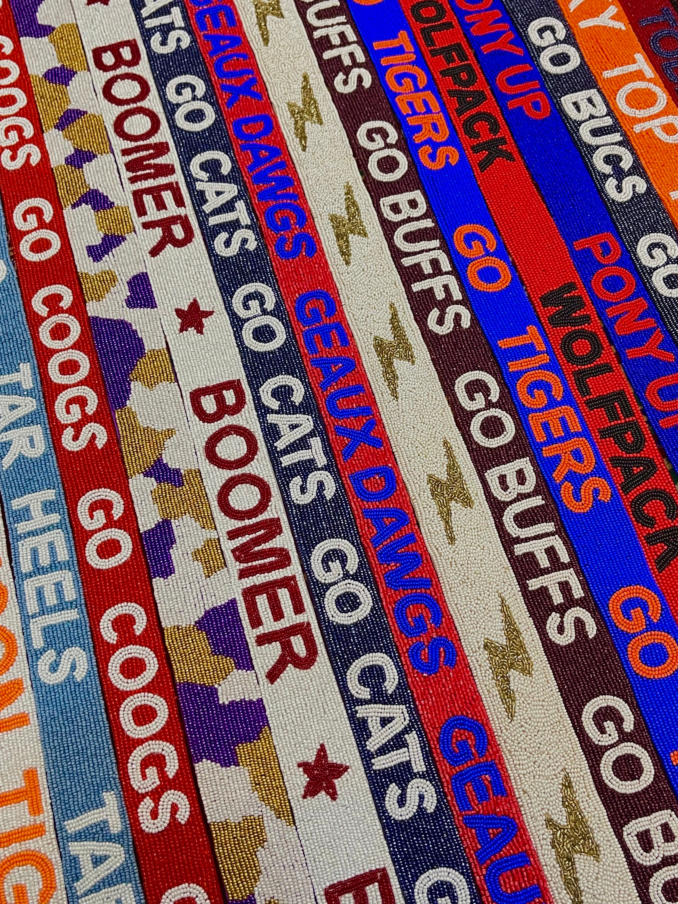 Beaded Purse Strap, Gameday Purse Strap, College Purse Strap, Stadium ...