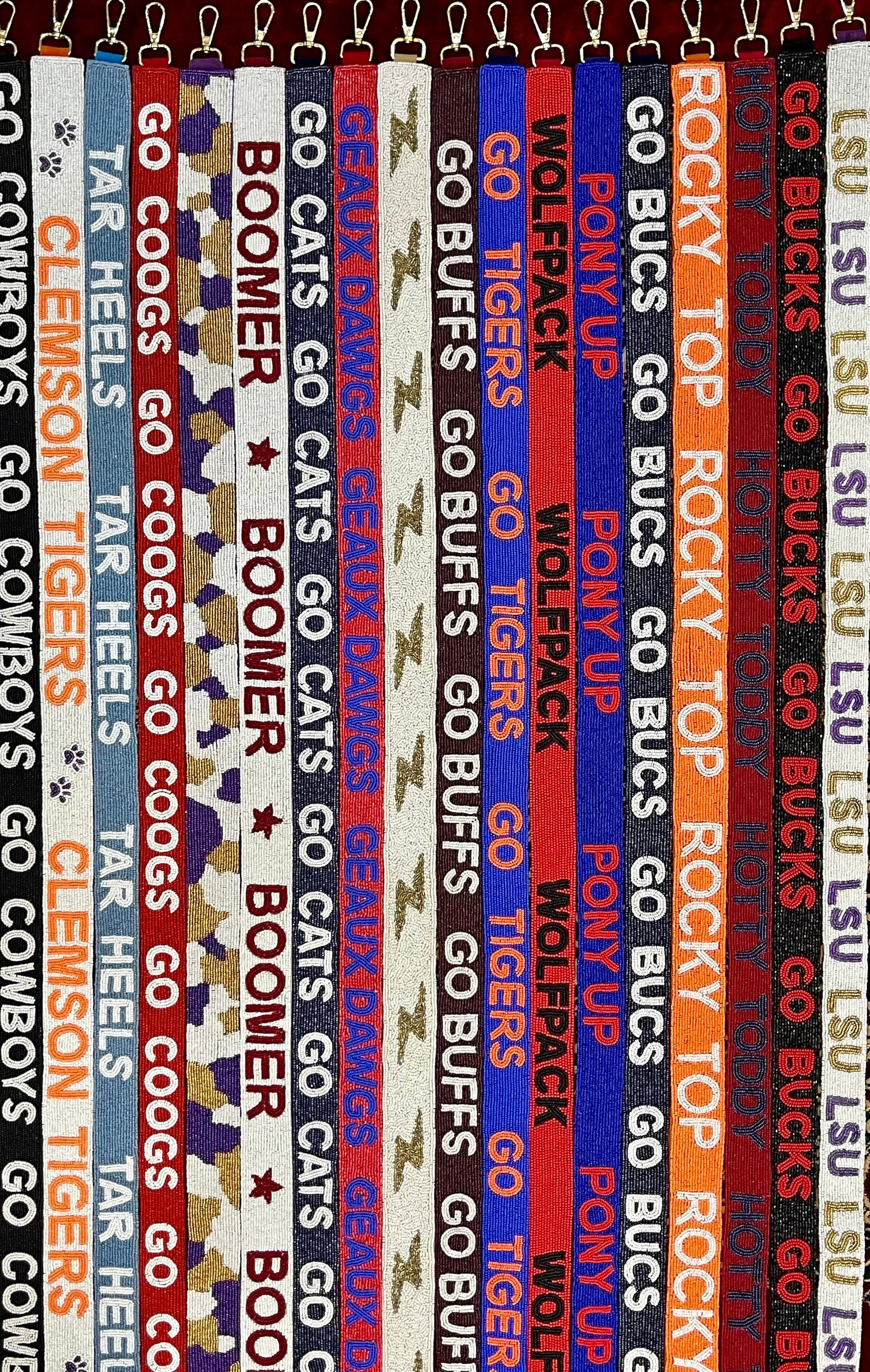 Beaded Purse Strap, Gameday Purse Strap, College Purse Strap, Stadium ...