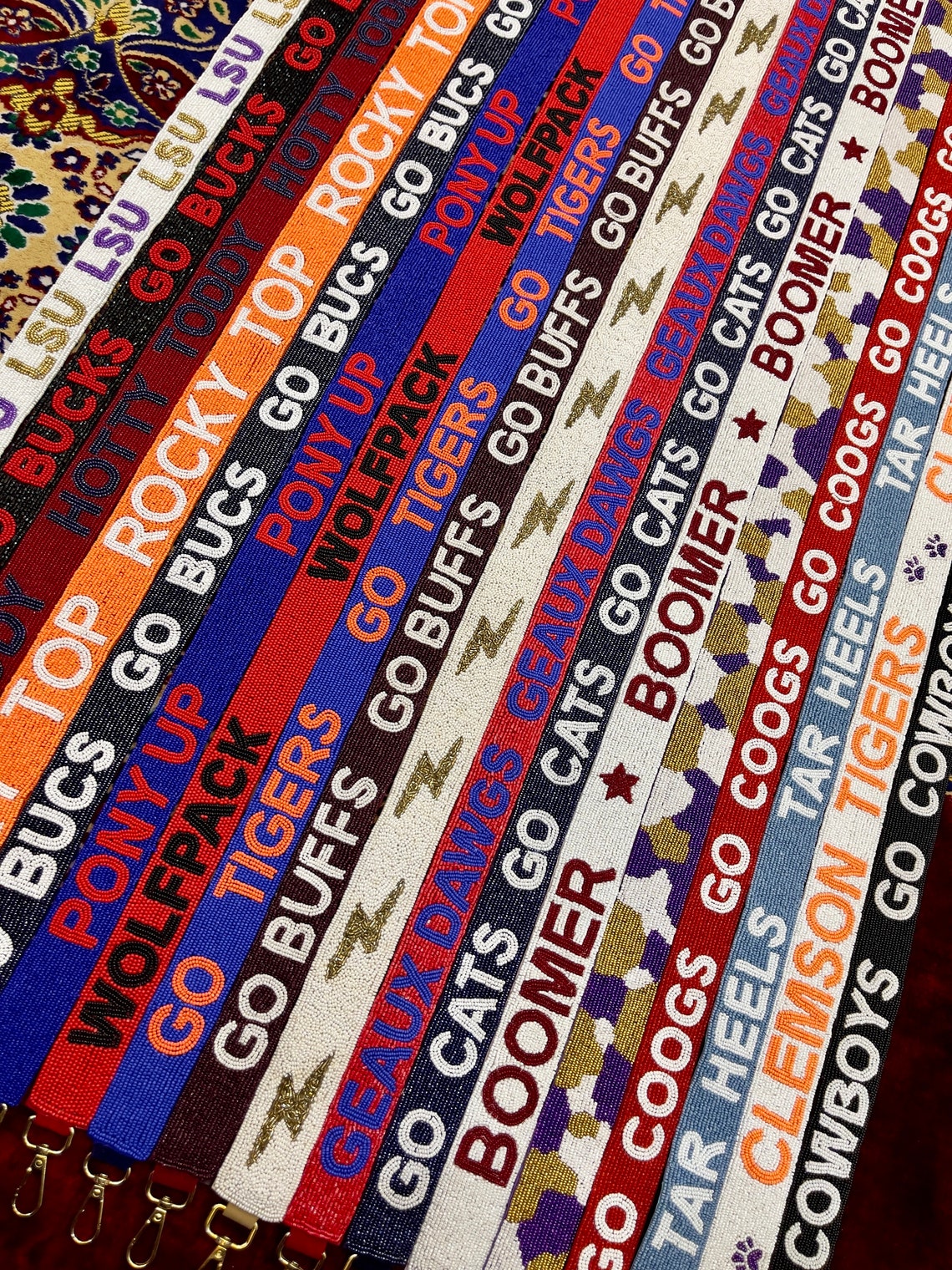 Beaded Purse Strap, Gameday Purse Strap, College Purse Strap, Stadium ...