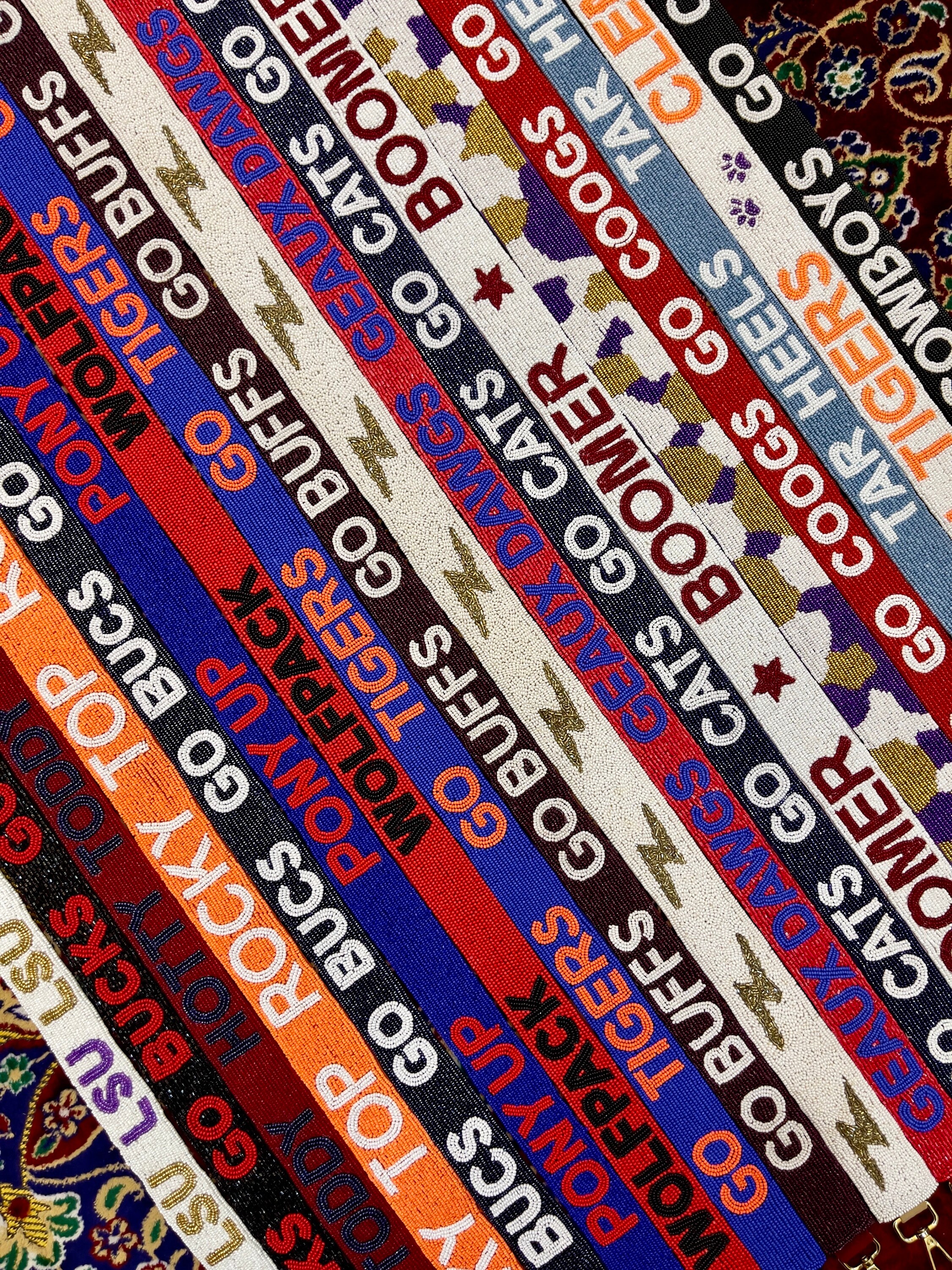Beaded Purse Strap, Gameday Purse Strap, College Purse Strap, Stadium ...