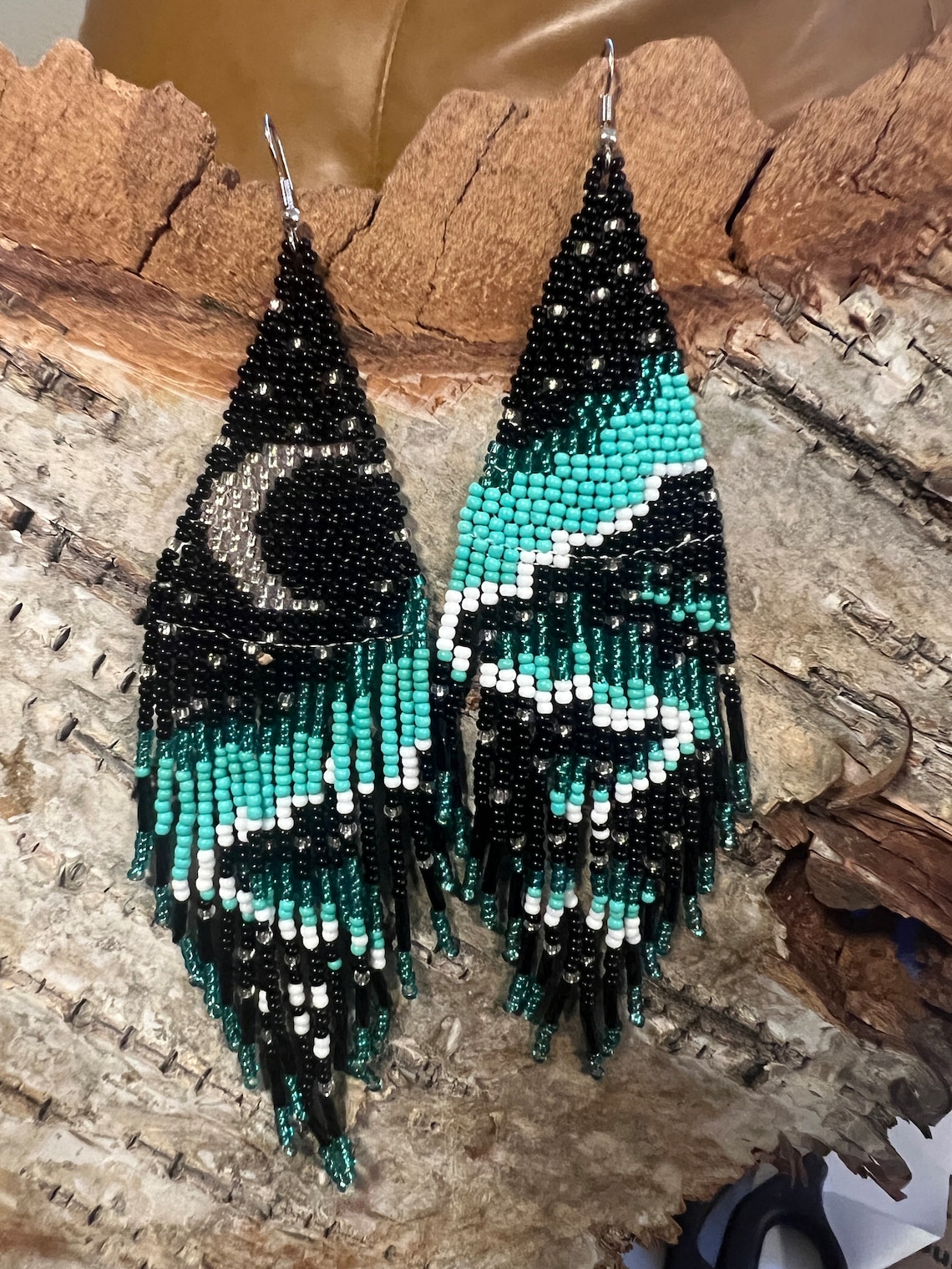 Northern Lights Aurora Alaska Night Teal Beaded Tassel - Etsy
