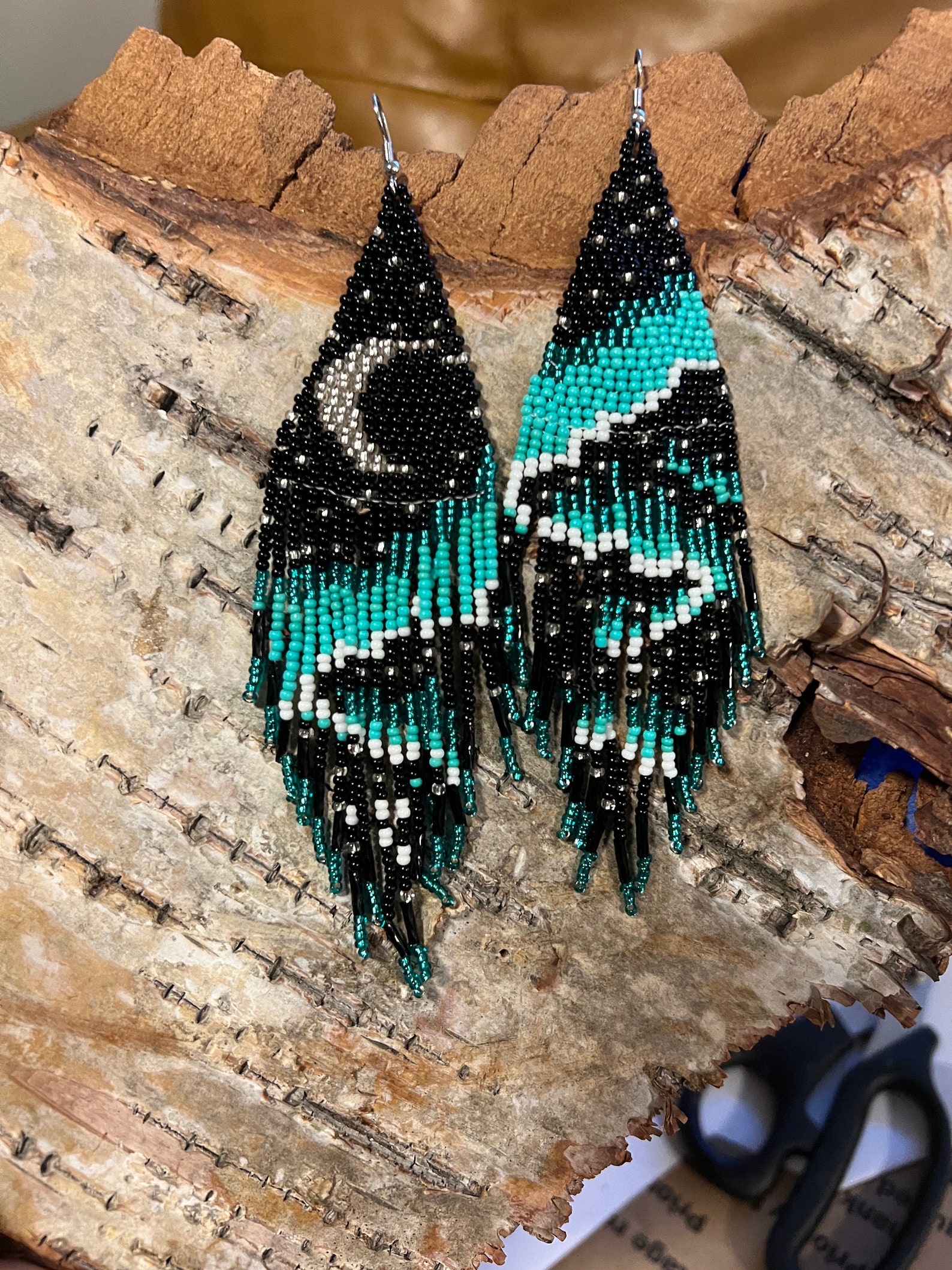 Northern Lights Aurora Alaska Night Teal Beaded Tassel - Etsy