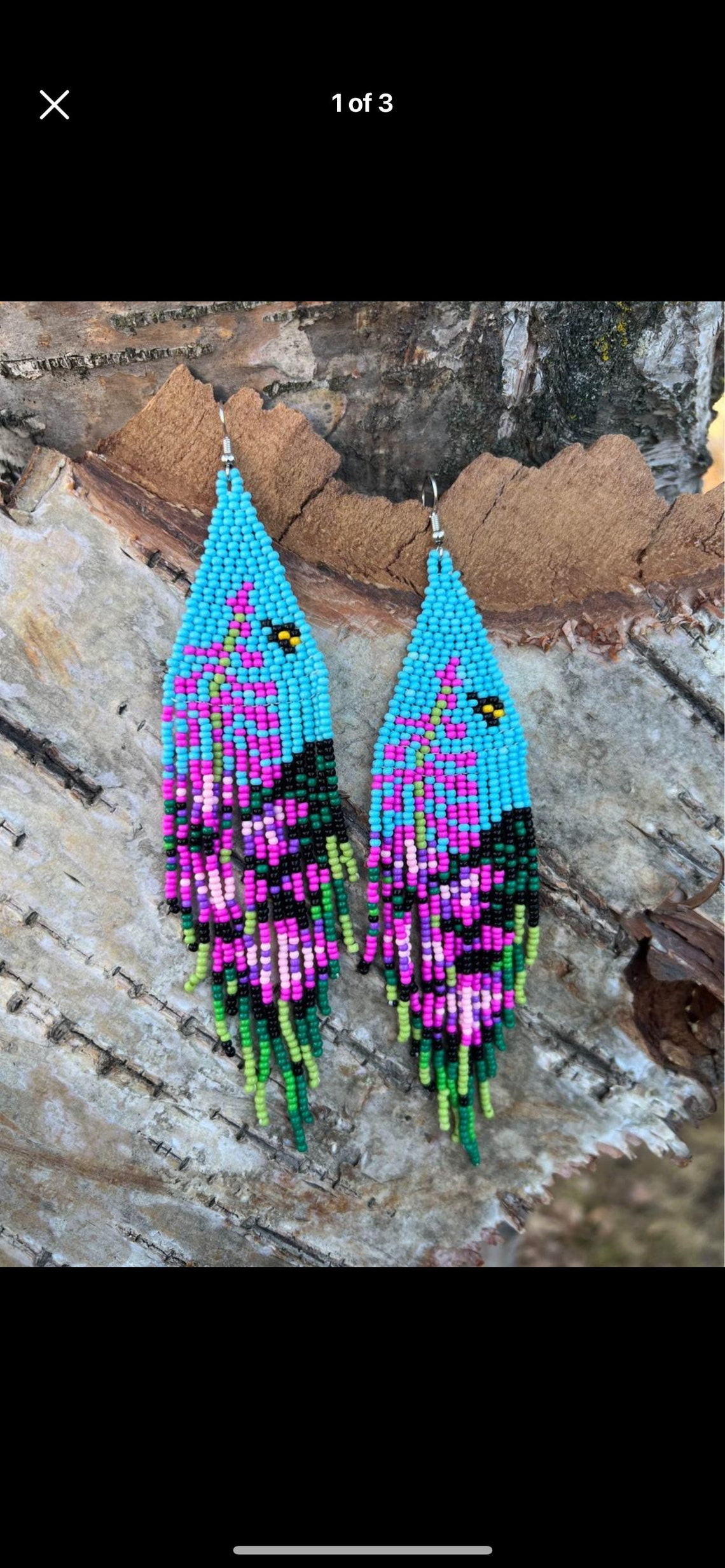 Fireweed Flowers With Bumblebee Alaska Beaded Dangle Earrings - Etsy