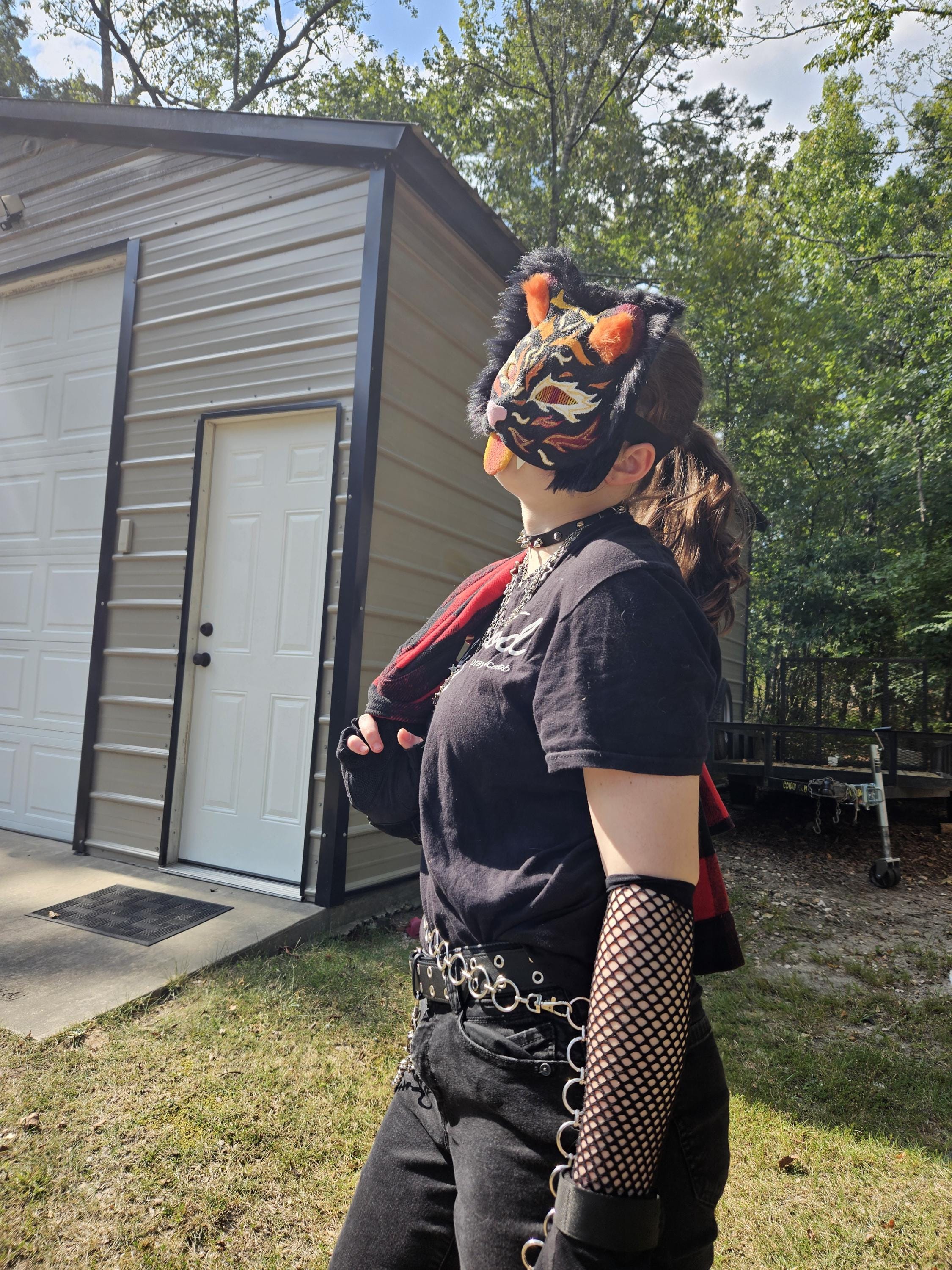 Fire Elemental Quadrobics/therian Cat Mask - Etsy