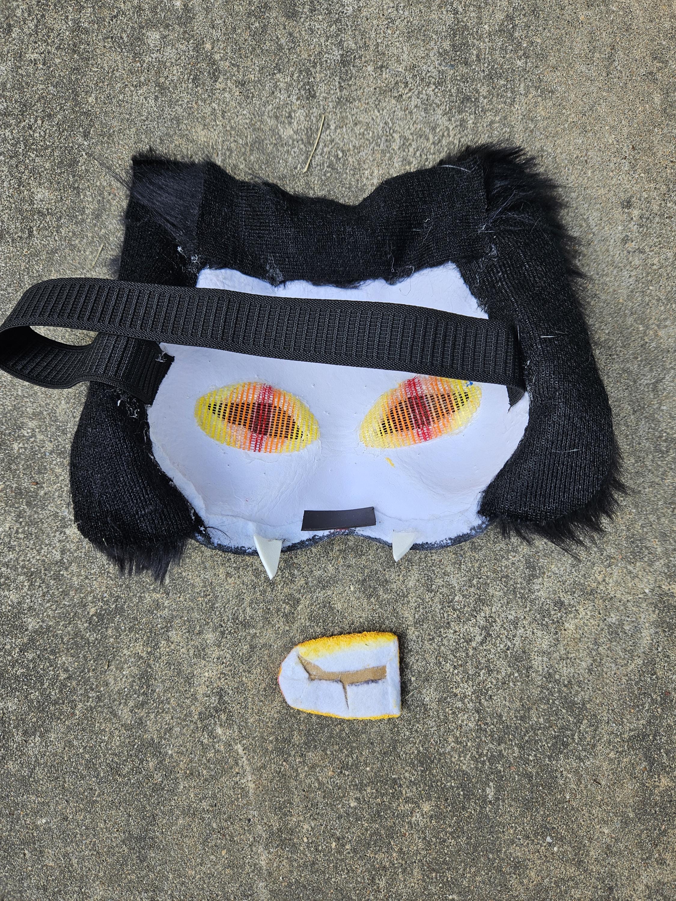 Fire Elemental Quadrobics/therian Cat Mask - Etsy