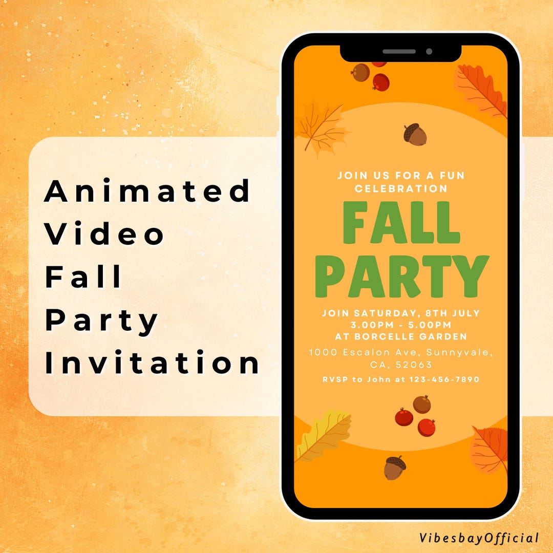 Fall Harvest Party Invitation Template Fall Festival Flyer Text Message ...