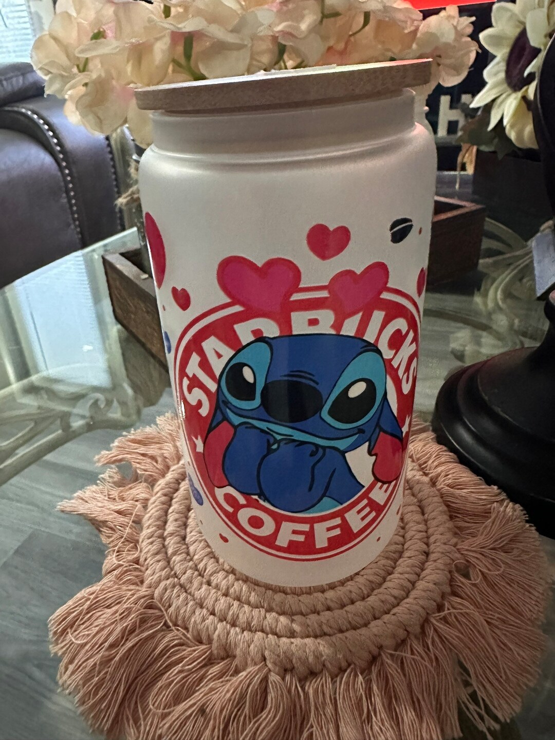 Stitch Glass Tumbler - Etsy