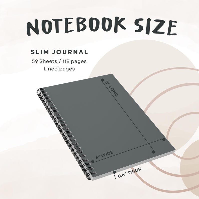 Snake Journal - Snake Spiral Notebook - 118 Lined Pages - 6x8" - Etsy