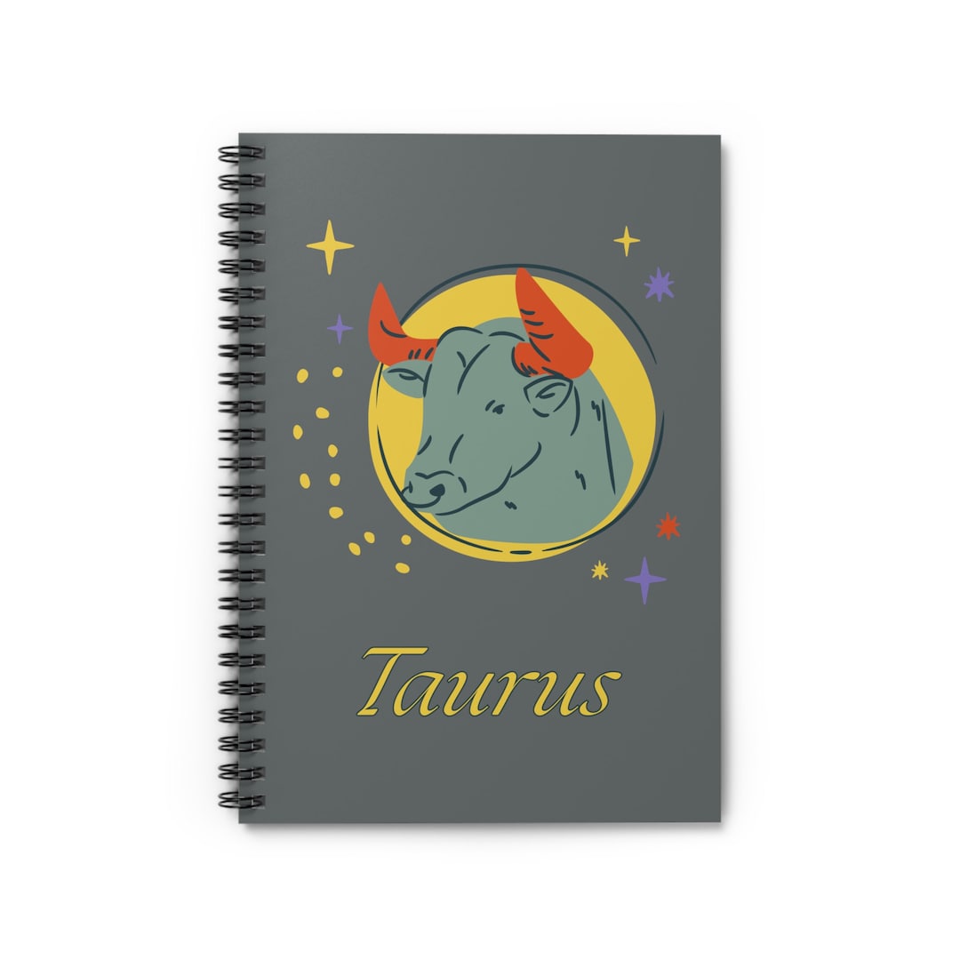 Taurus Journal - Zodiac Notebook - Taurus Bull - Taurus Birthday ...