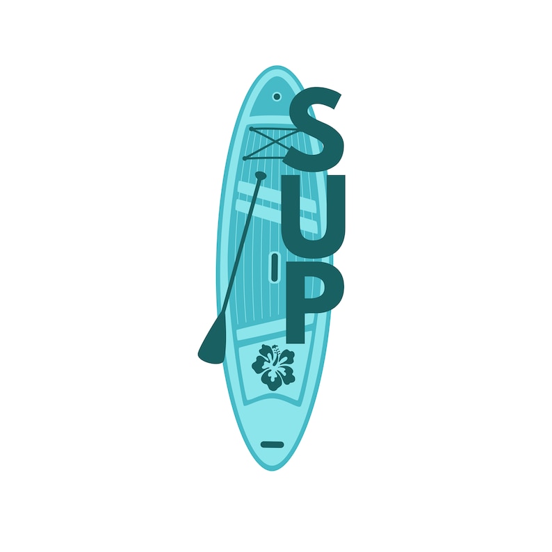 SUP Sticker - Paddle Board Sticker - Cutout Sticker - Indoor / Outdoor ...