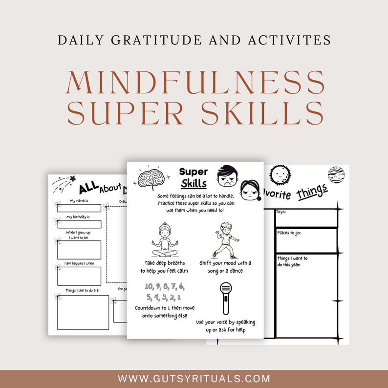 Printable Gratitude Journal for Kids: Over 60 Pages - Etsy