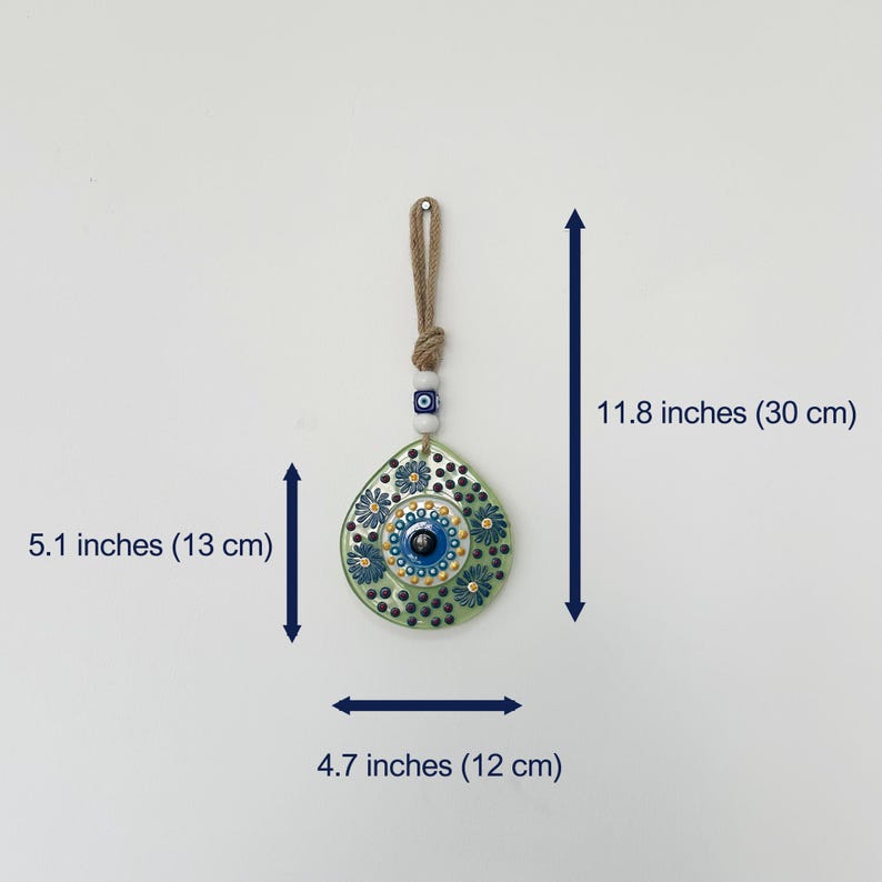 Evil Eye Wall Decoration, Mandala Dot Art, Original Artwork, Bohemian ...