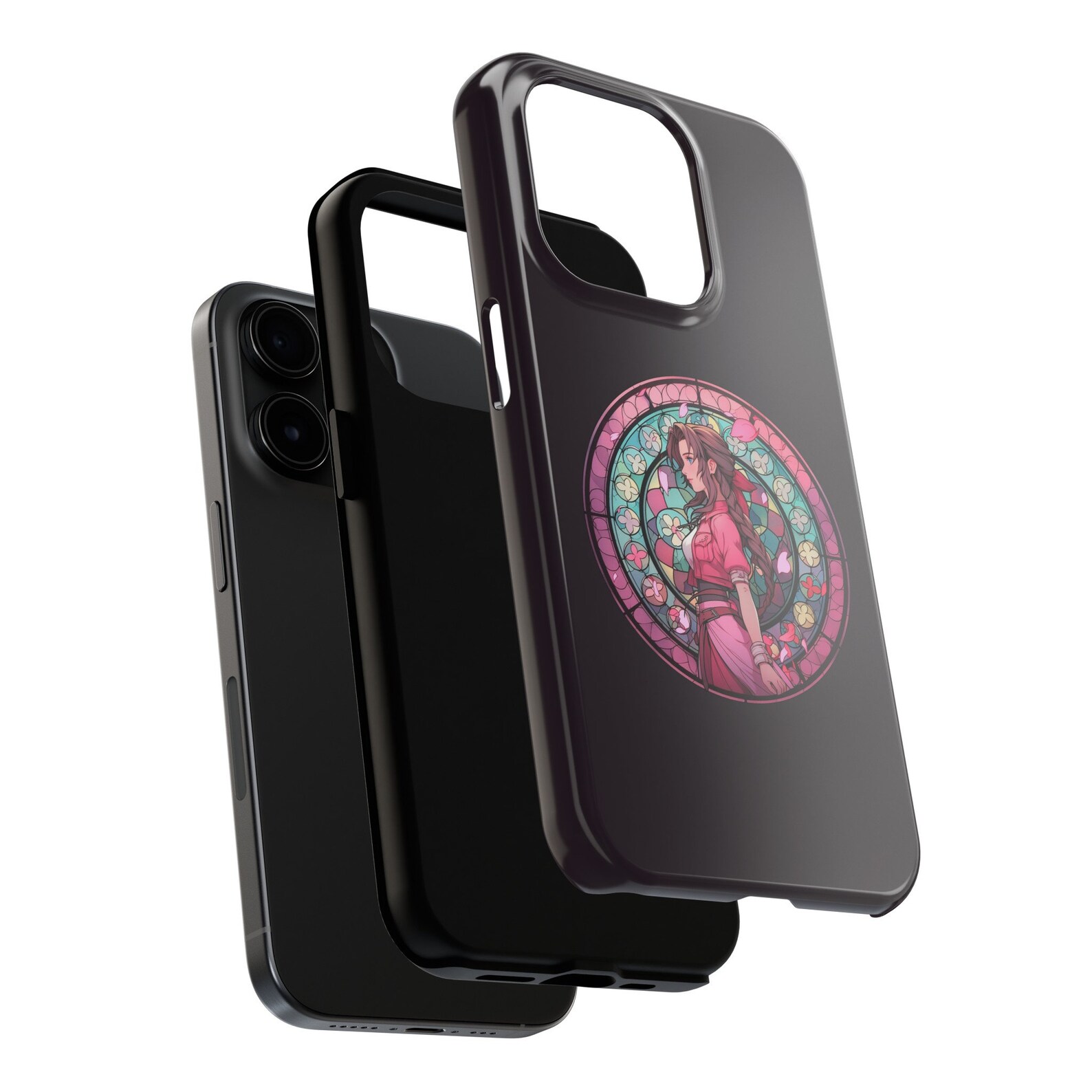 Aerith Stained Glass Phone Case | Anime Art iPhone & Samsung Cover ...
