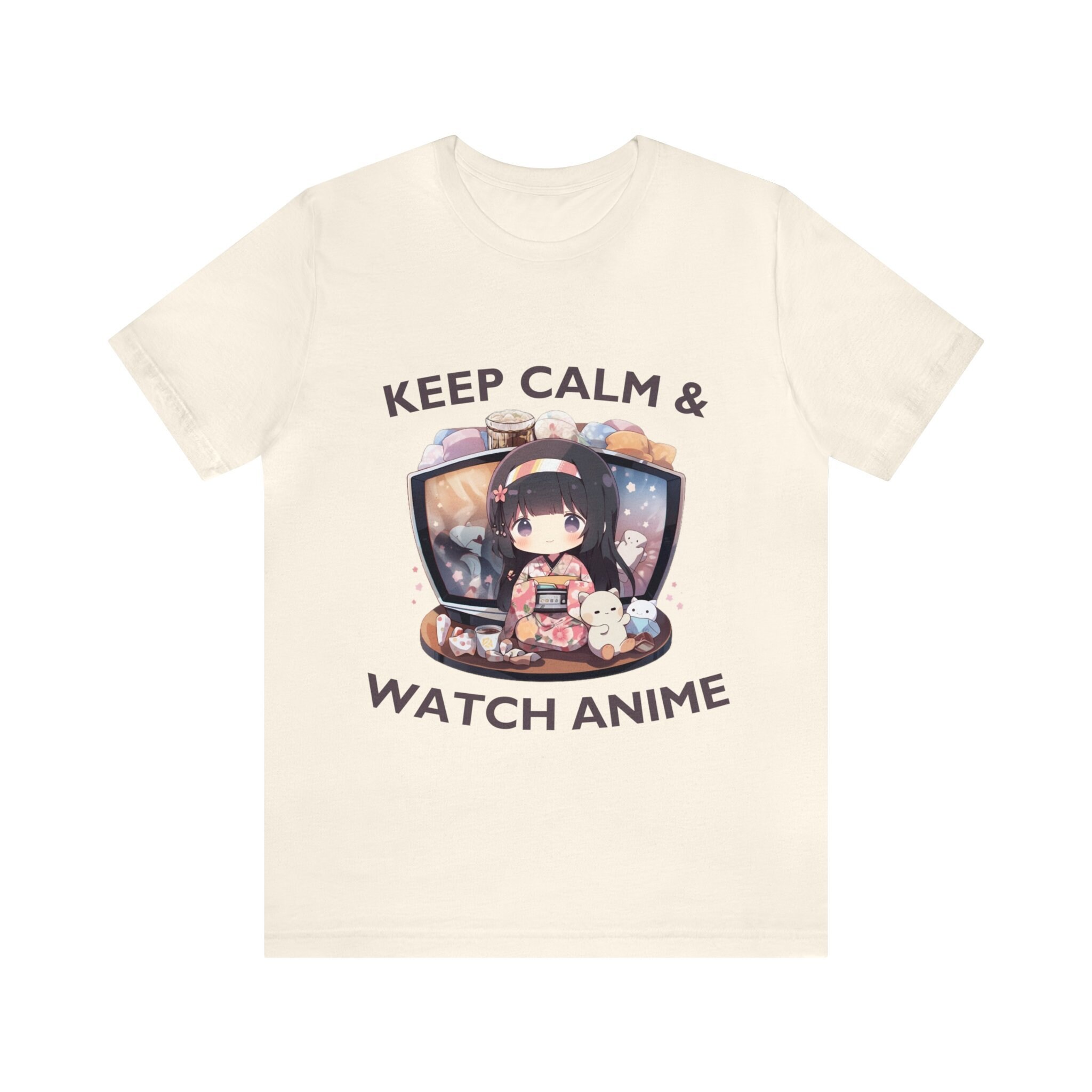 Chibi Girl Keep Calm and Watch Anime Tshirt - Etsy
