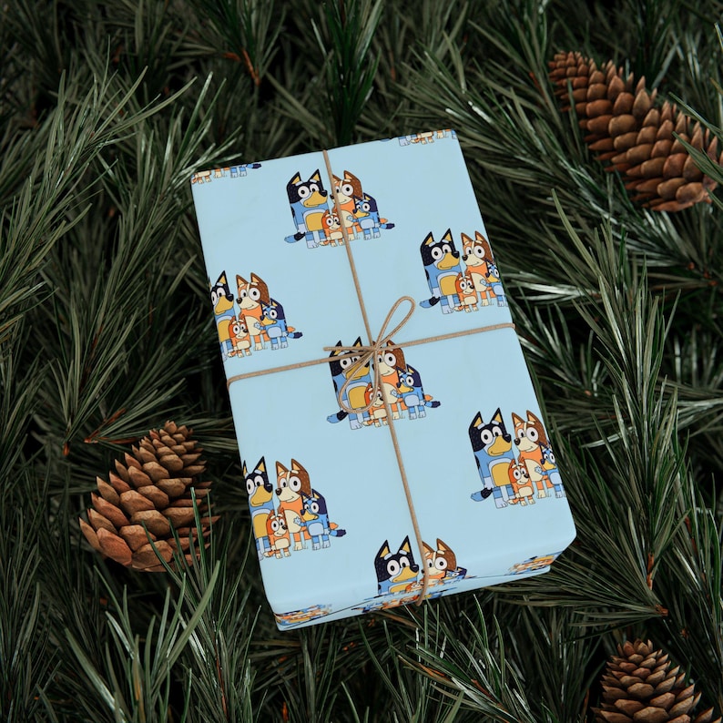 Bluey Wrapping Paper, Bingo Wrapping Paper, Celebration Wrapping Paper ...
