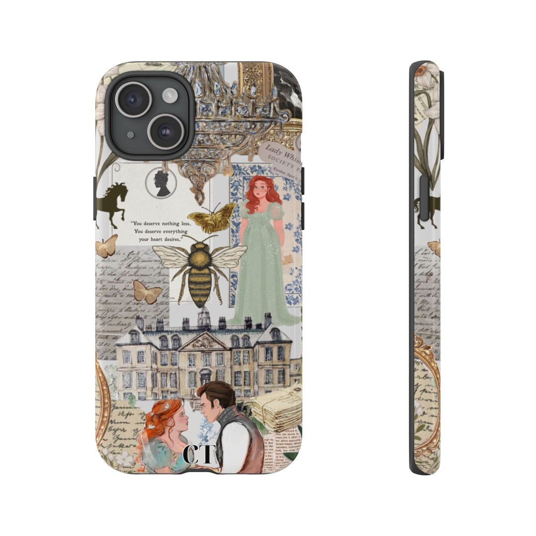 Bridgerton Phone Case Collage, Penelope and Colin, Regency Era Phone ...