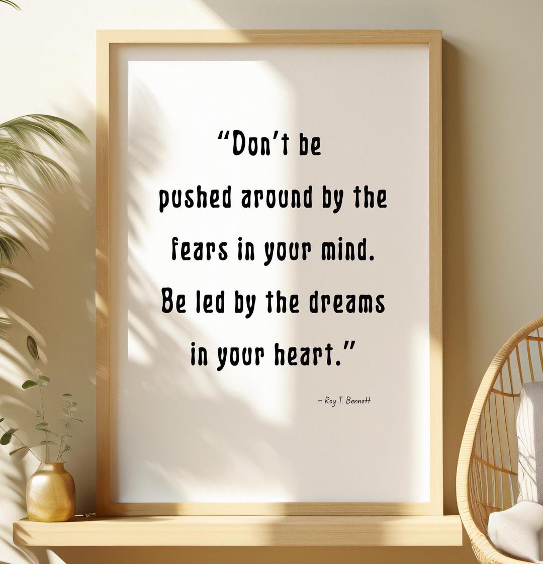 Retro Daily Inspirational 'hear Me Out' Poster, Quotes Prints Wall Art ...