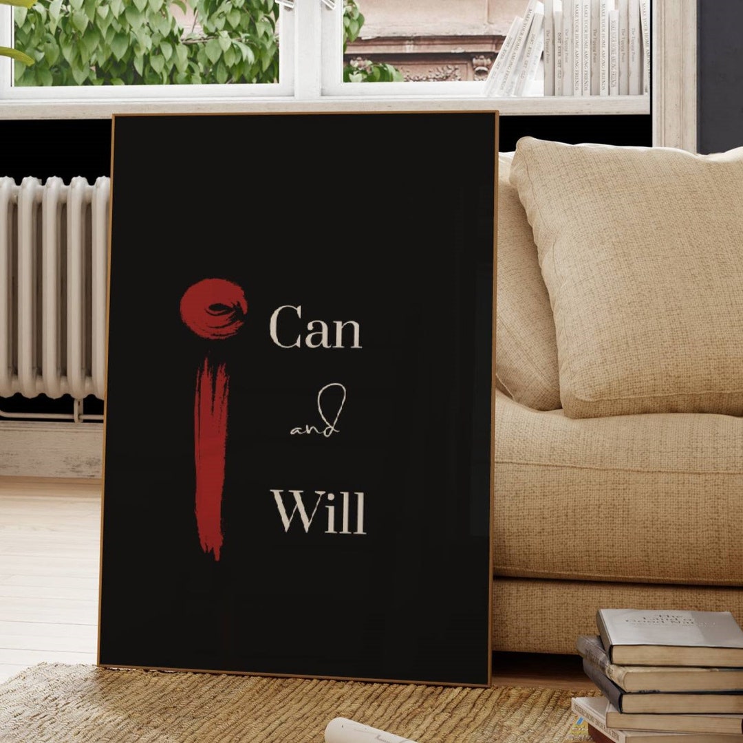 I Can and I Will - Motivational Affirmation Art Print Poster | Home ...