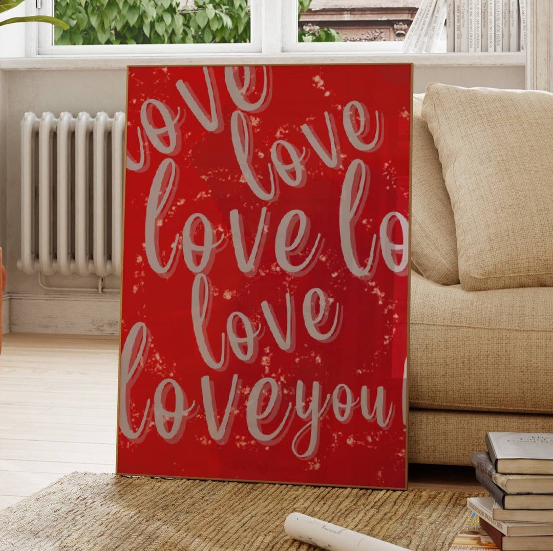 Unique 'love You' Trending Colorful Print Affordable Valentine's Day ...