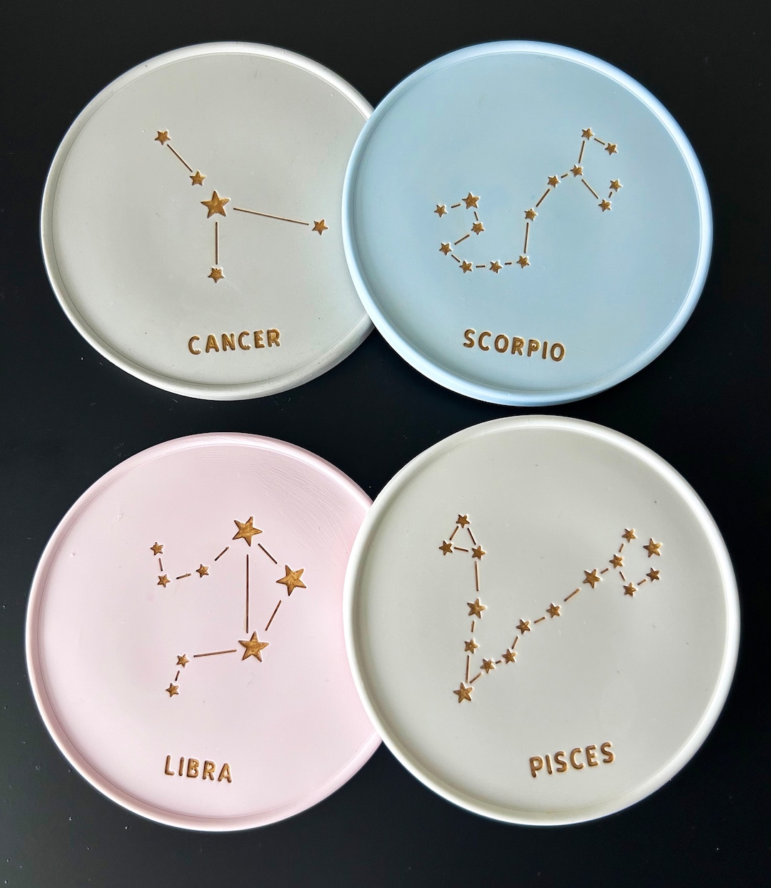 Star Constellation Zodiac Sign Coaster | Vintage Decor | Home Decor ...