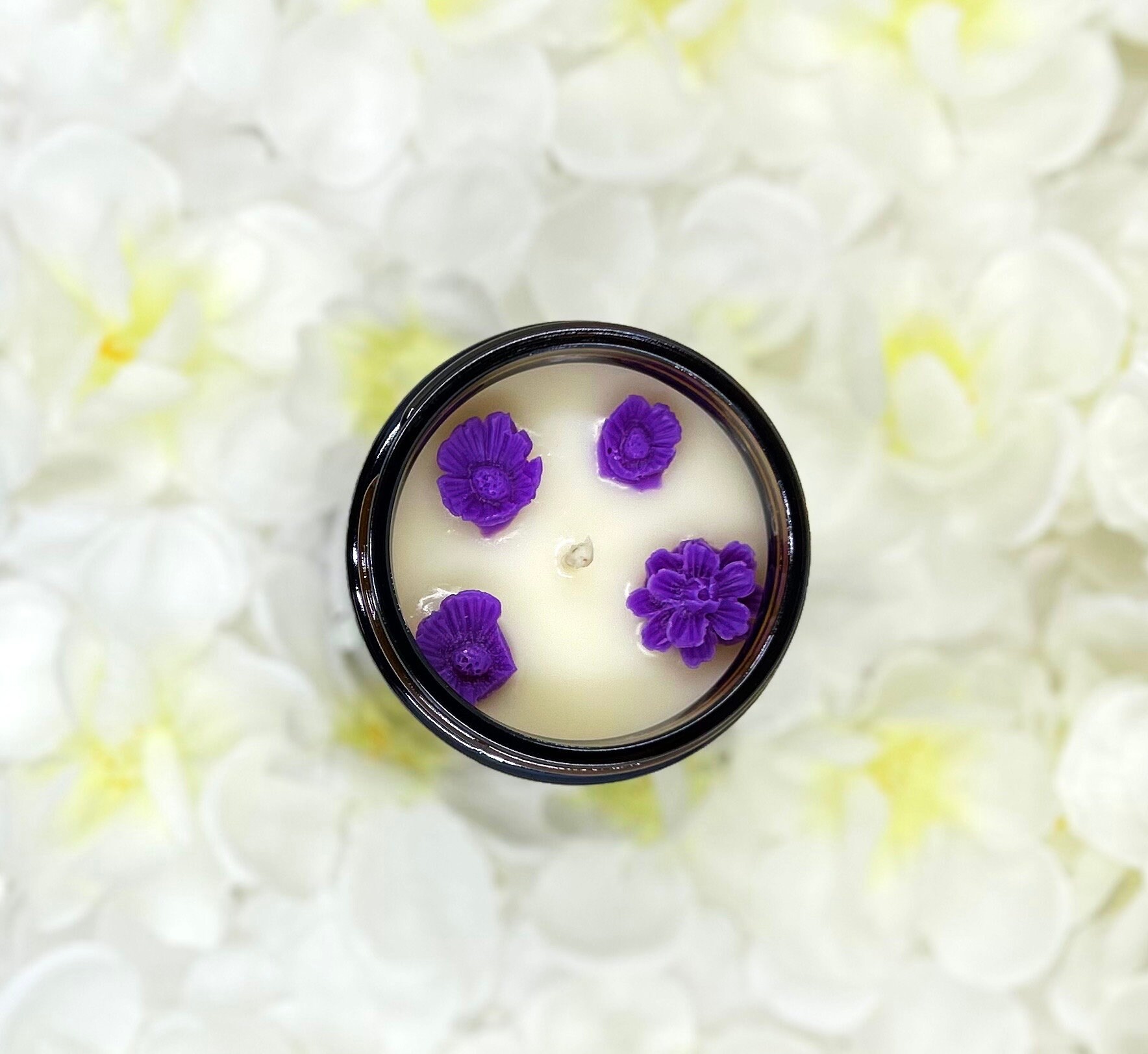 Rainkissed Violets | Scented Candles | Handmade | 100% Soy Wax Candles ...