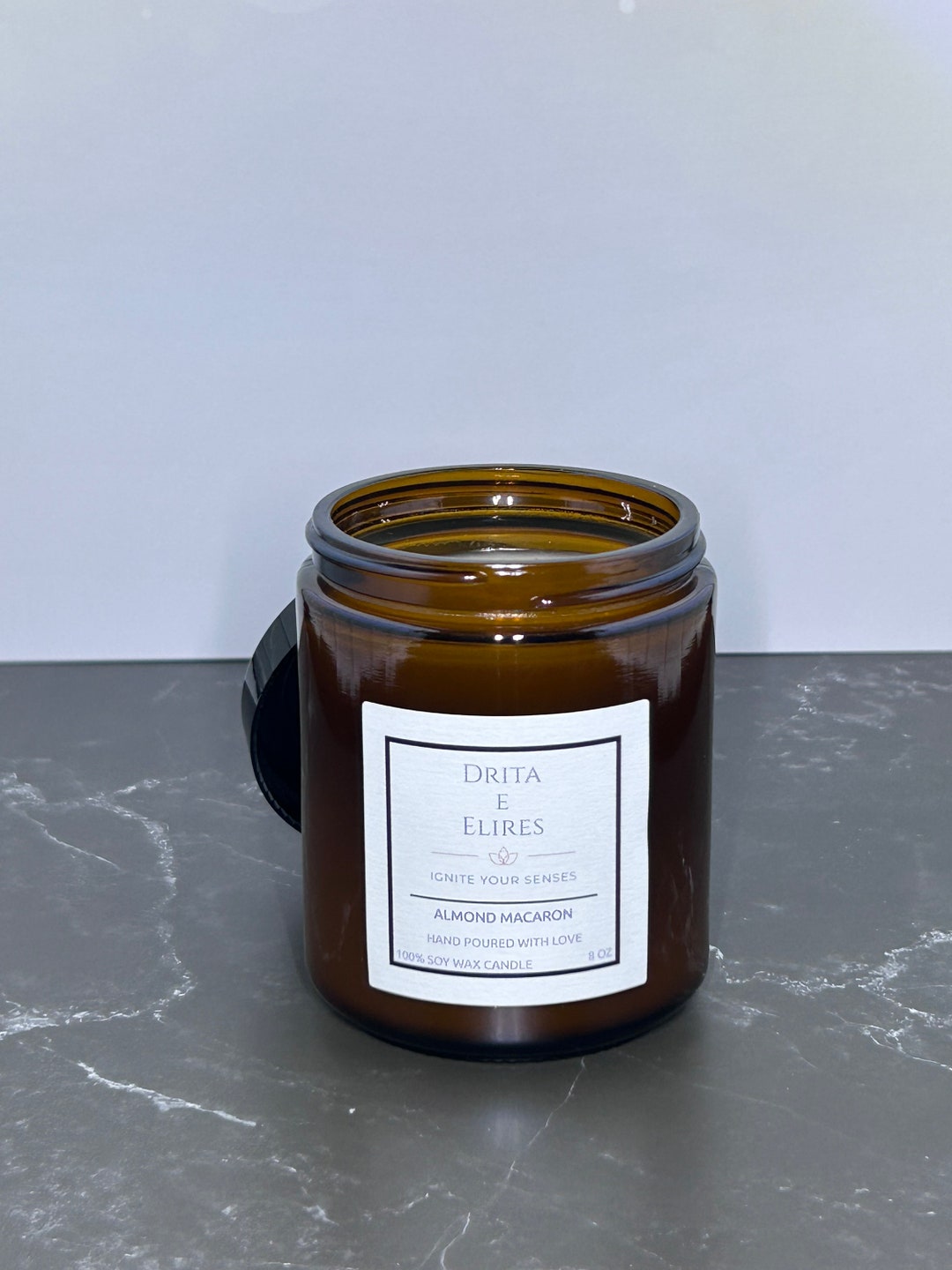 Almond Macaron Scented Candles Handmade 100% Soy Wax Candles Seasonal ...