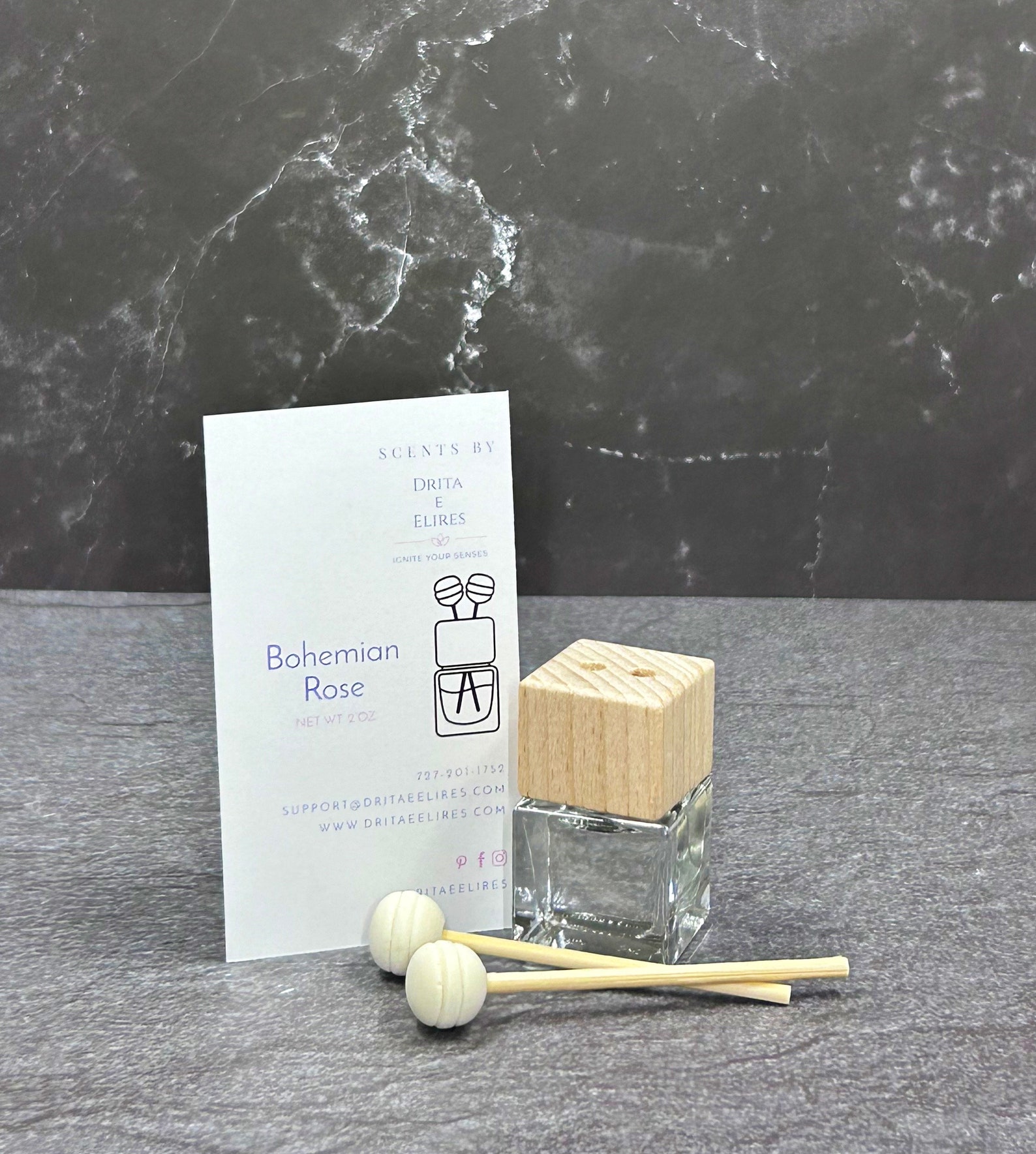 Car Air Freshener | Minimalist Car Reed Diffuser | Vent Car Diffuser ...