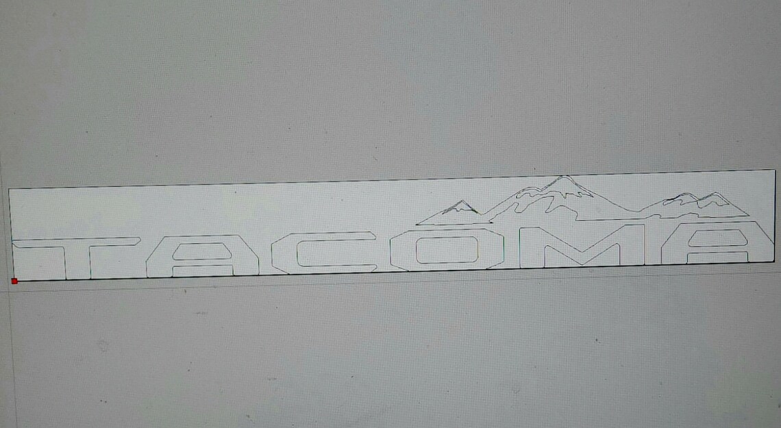 Tacoma Logo DXF Vector File, Digital Tacoma File, Toyota Truck Vectors ...