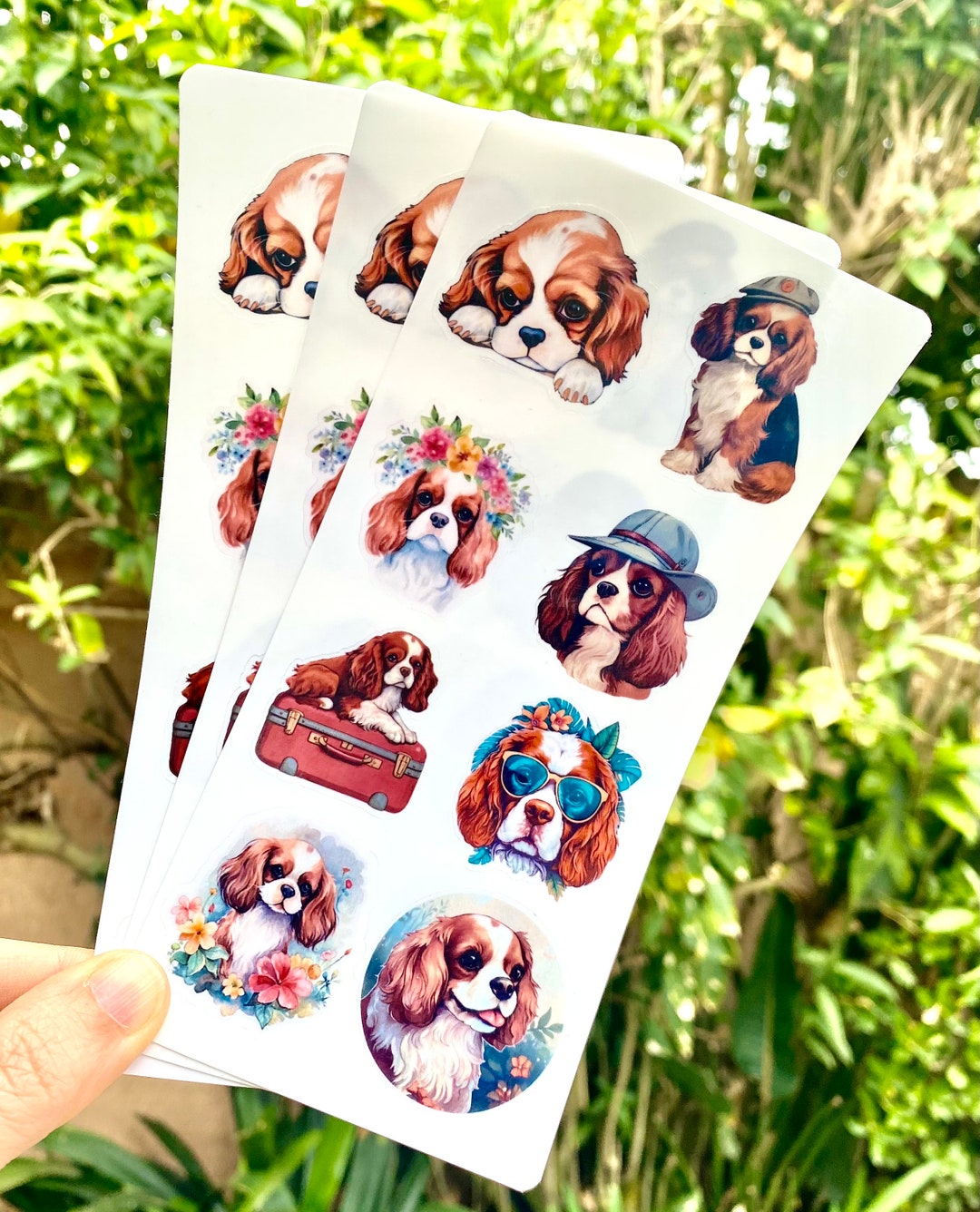 Cavalier King Charles Spaniel Stickers ,waterproof Sticker, Vinyl ...