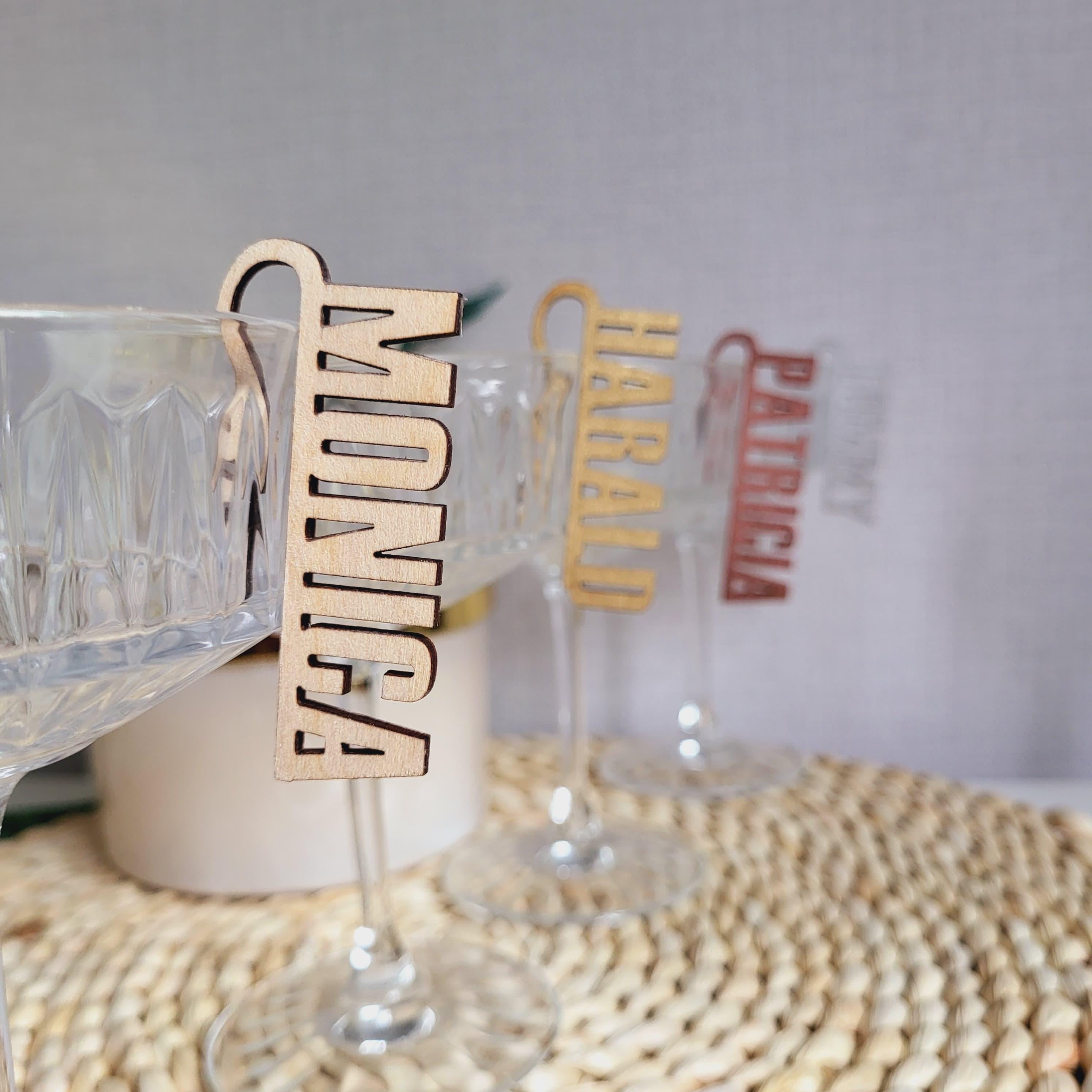 Acrylic Wedding Name Place Tags, Disc Name Tags, Mirror Acrylic Name ...