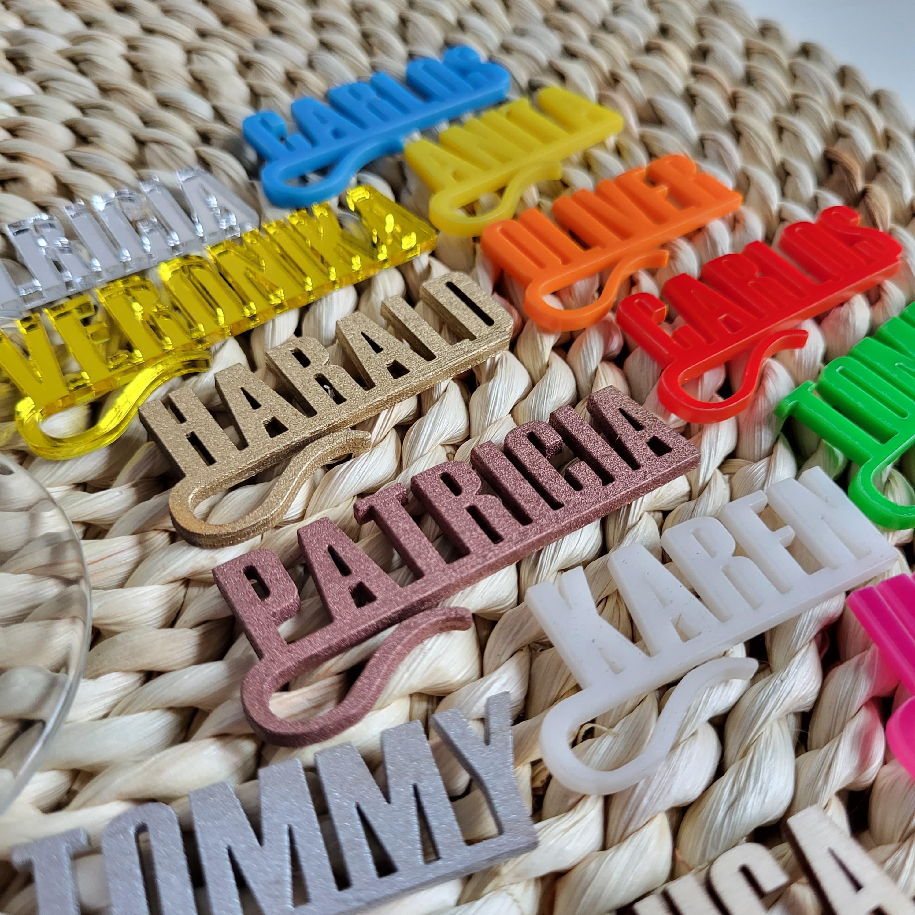 Acrylic Wedding Name Place Tags, Disc Name Tags, Mirror Acrylic Name ...