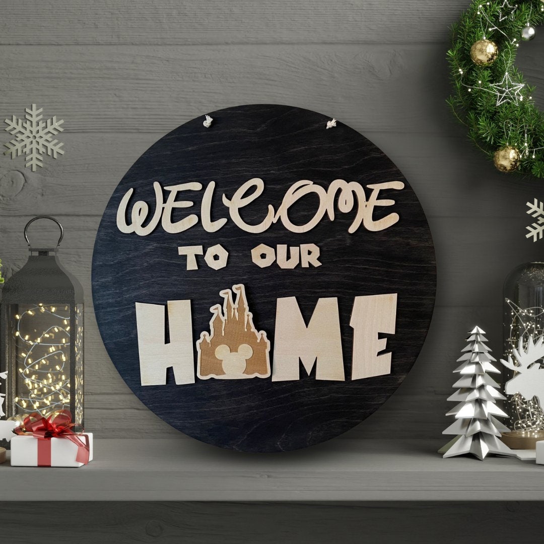 Interchangeable Home Sign, Disney Home Sign, Mickey Magnets, Minnie ...