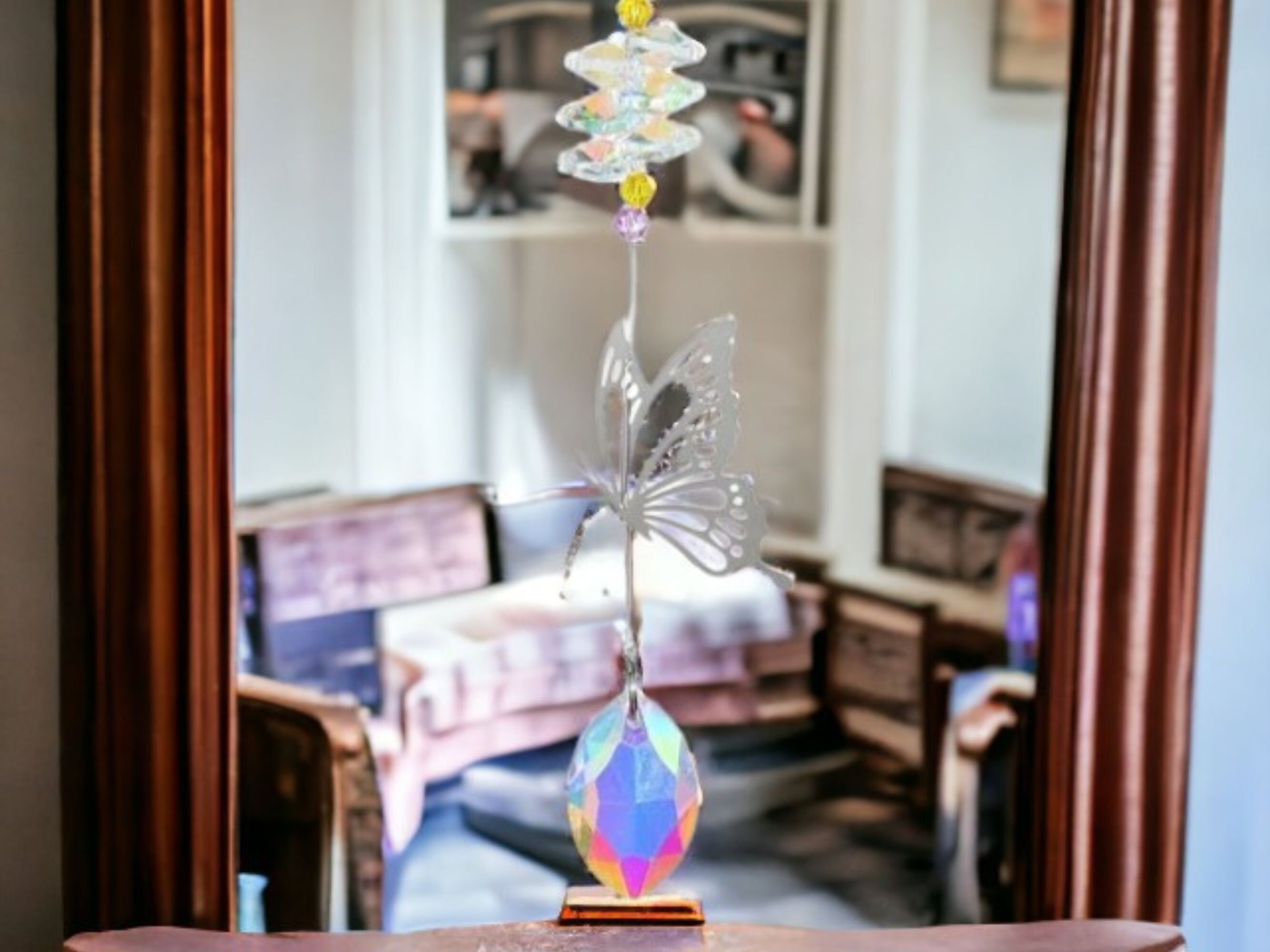 Butterfly Chakra Crystal Wind Chimes Individuals - Etsy