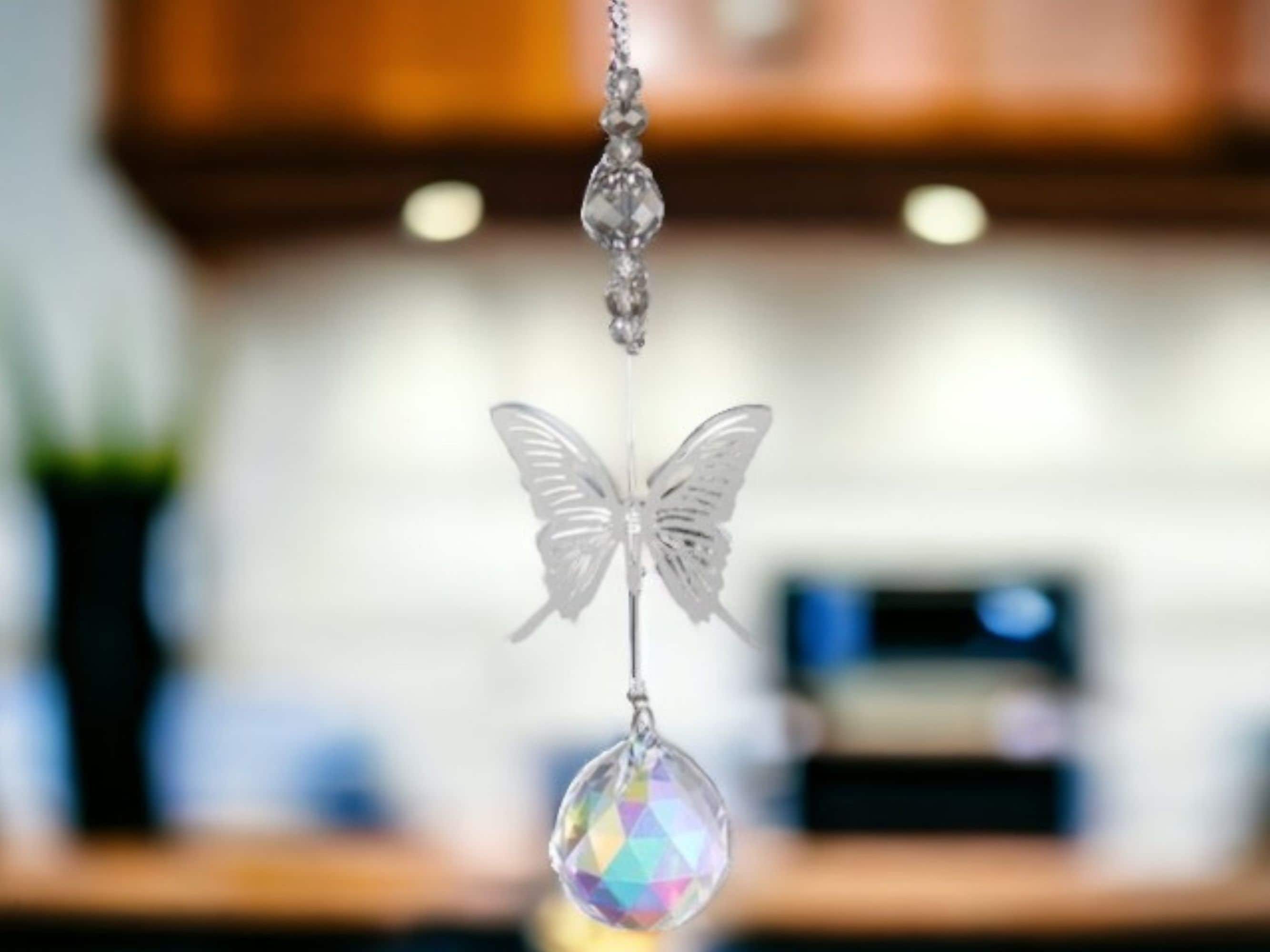 Butterfly Chakra Crystal Wind Chimes Individuals - Etsy