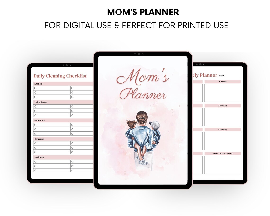 2024 Mom Life Planner Household Planner Printable Home Management ...