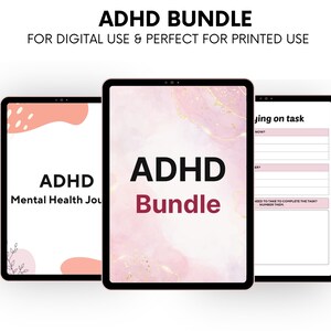 Mega ADHD Planner Template 2024 ADHD Planner for Work ADHD Organization ...