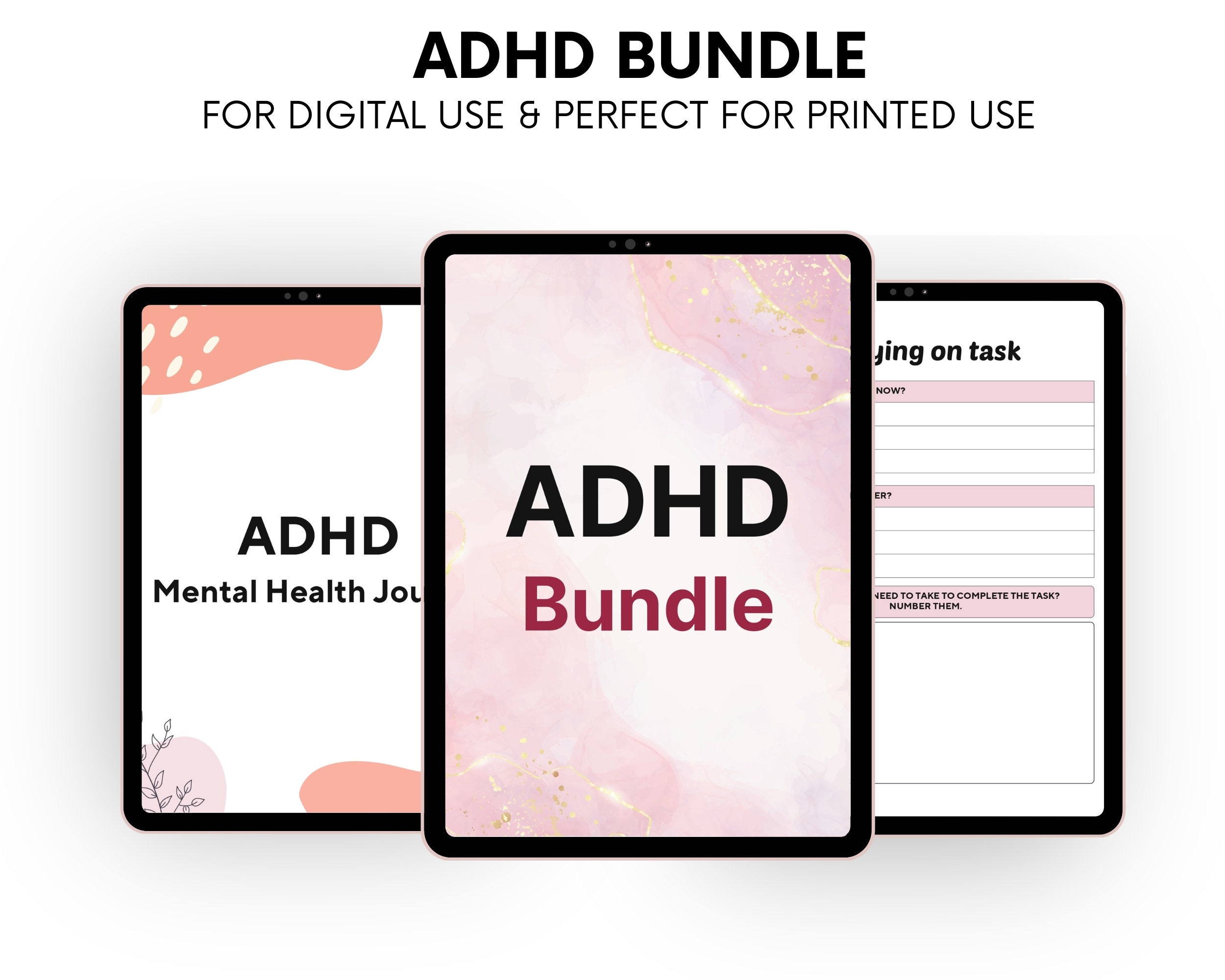 Mega ADHD Planner Template 2024 ADHD Planner for Work ADHD Organization ...