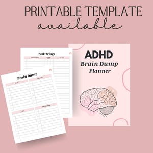 Adhd Brain Dump Planner Adhd Planner Brain Dump Journal Task ...
