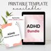 Mega ADHD Planner Template 2024 ADHD Planner for Work ADHD Organization ...