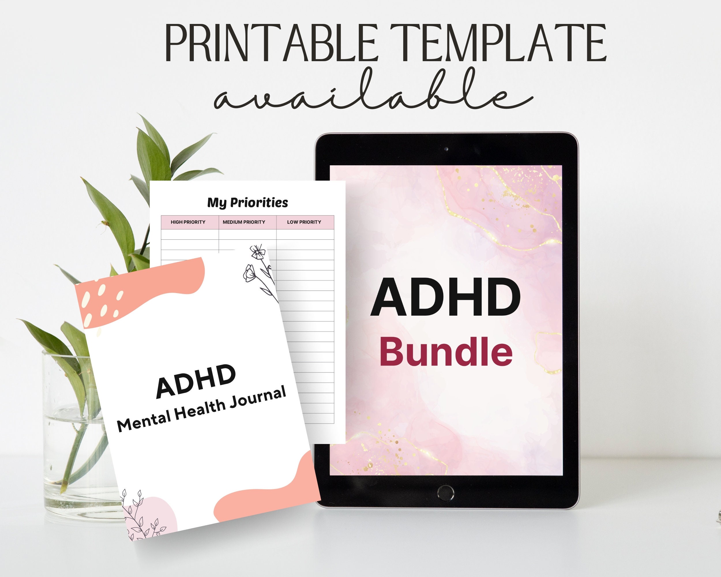 Mega ADHD Planner Template 2024 ADHD Planner for Work ADHD Organization ...